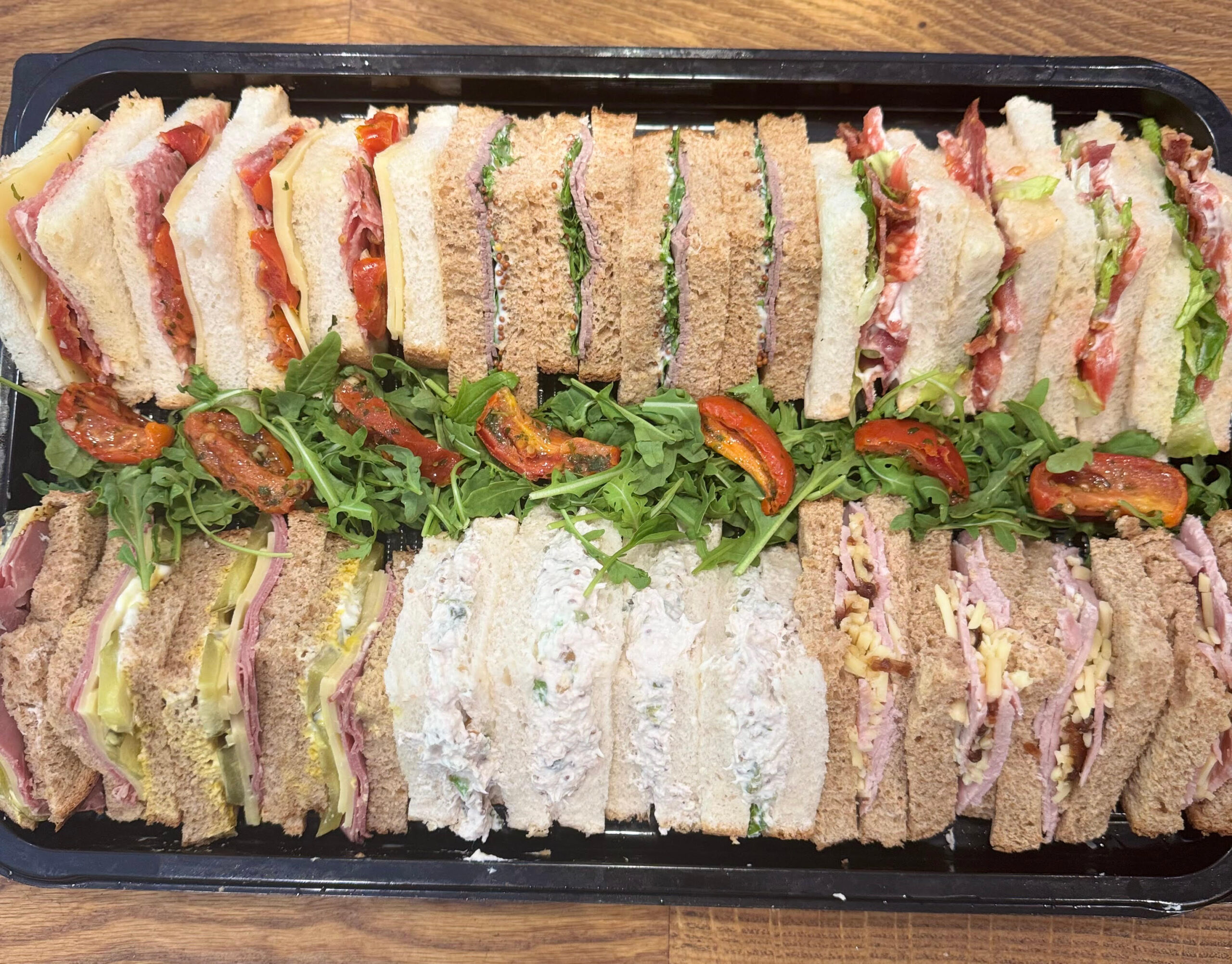 Deluxe Meat Sandwich Platter - Mollie's Patisserie
